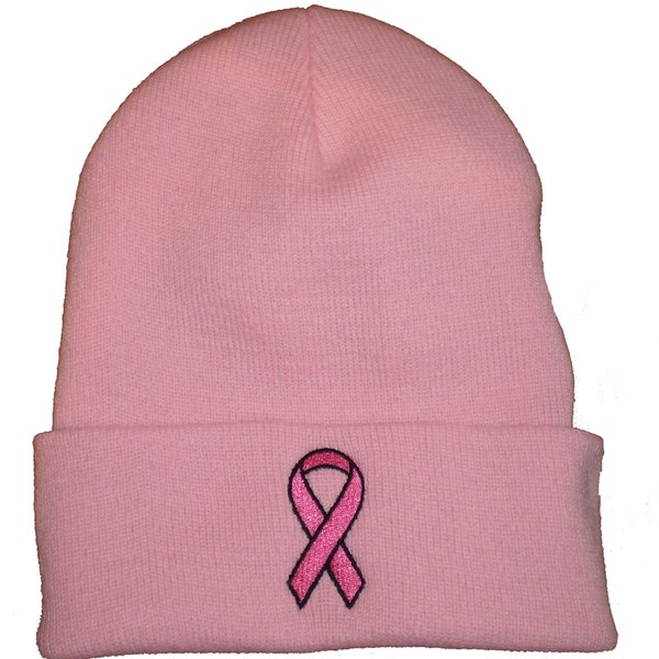 Breast Cancer Awareness Winter Hat - Etsy