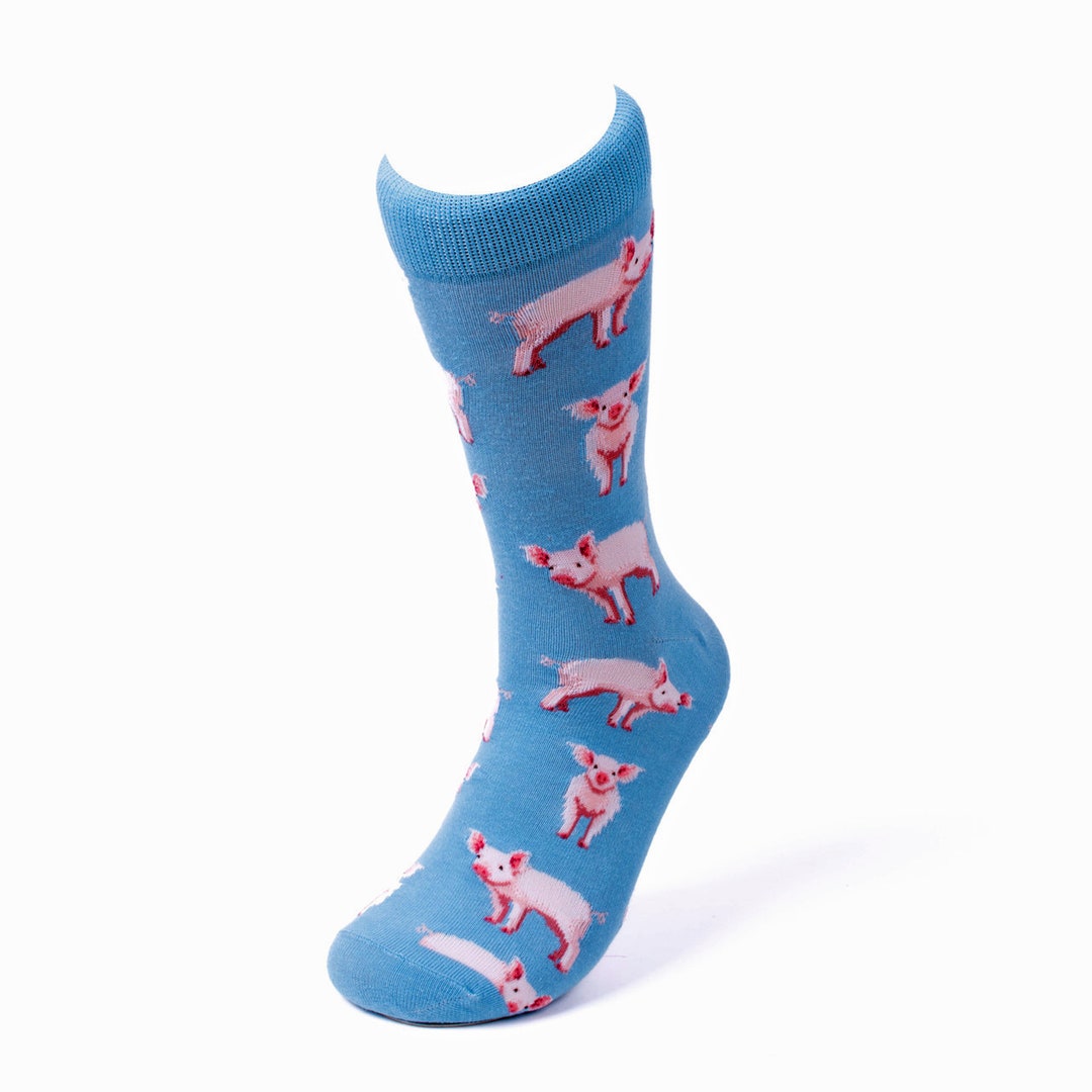 Men's Pink Pigs Novelty Socks Men's Funny Socks - Etsy