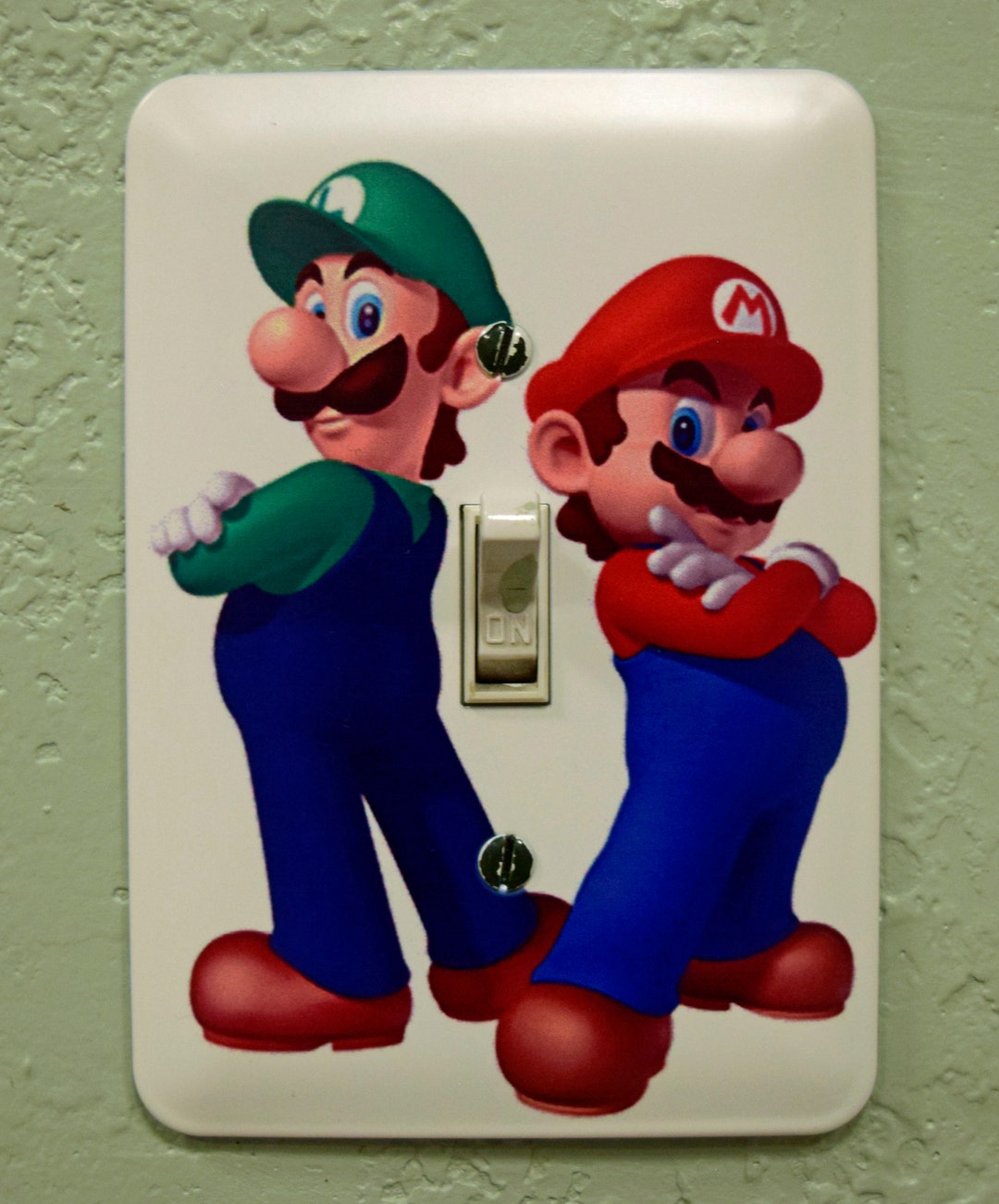 Super Mario Bros Wall Switch Plate Mario Switch Plate Video - Etsy