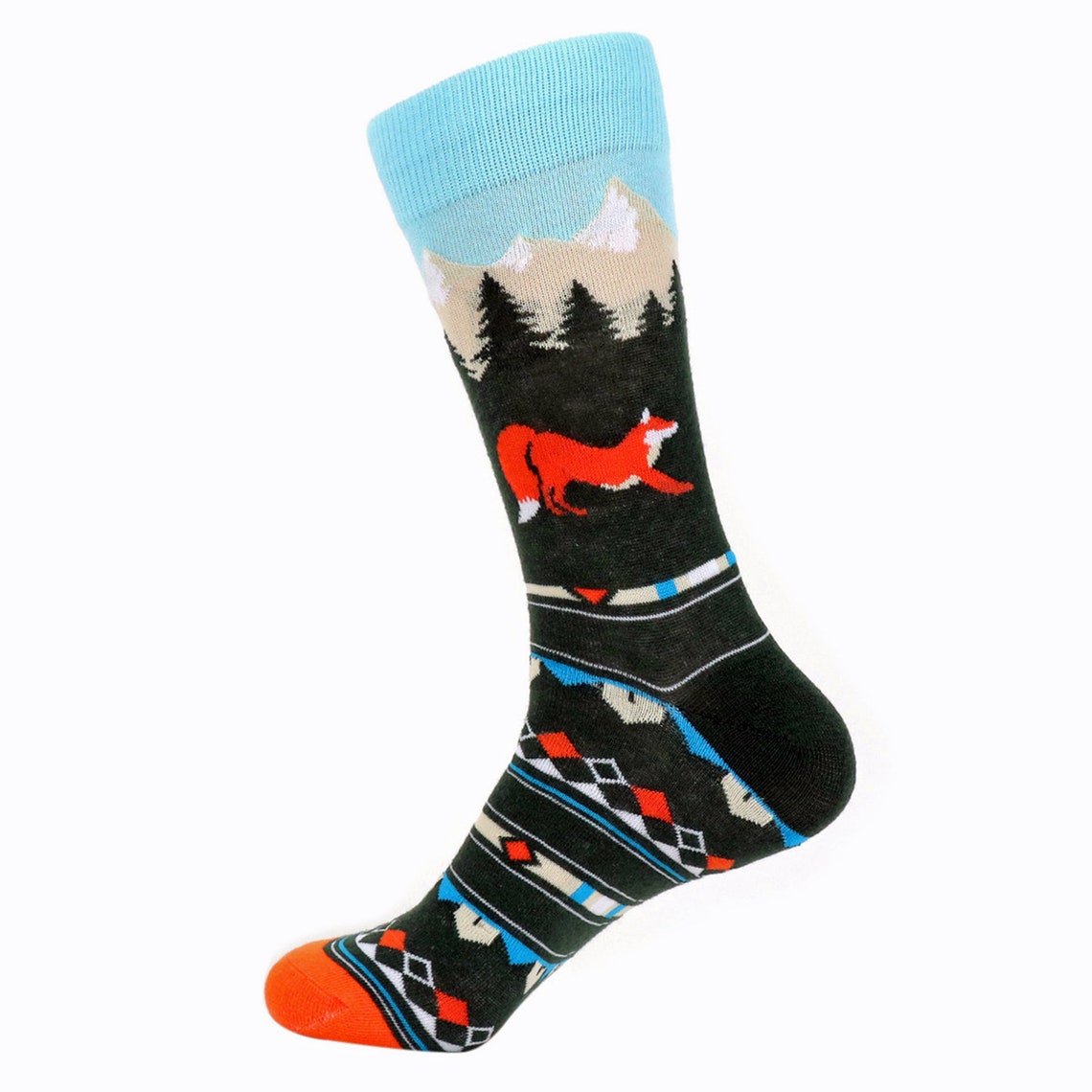 Men's Fox Socks Men's Animal Socks Men's Socks | Etsy