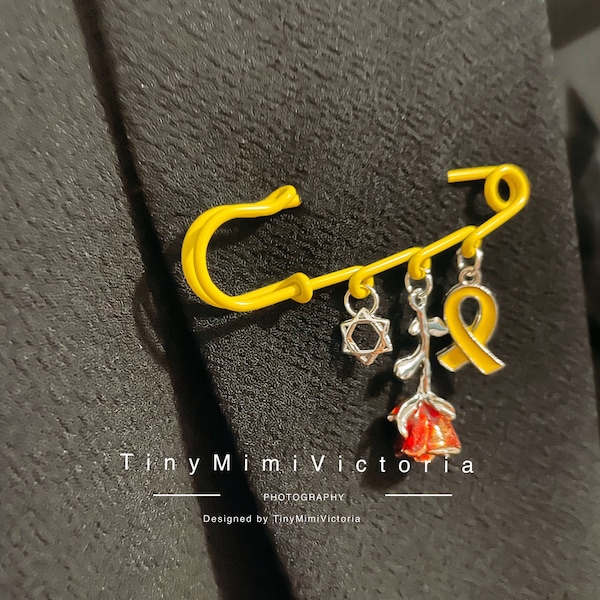 Yellow Hostage Pin - Etsy