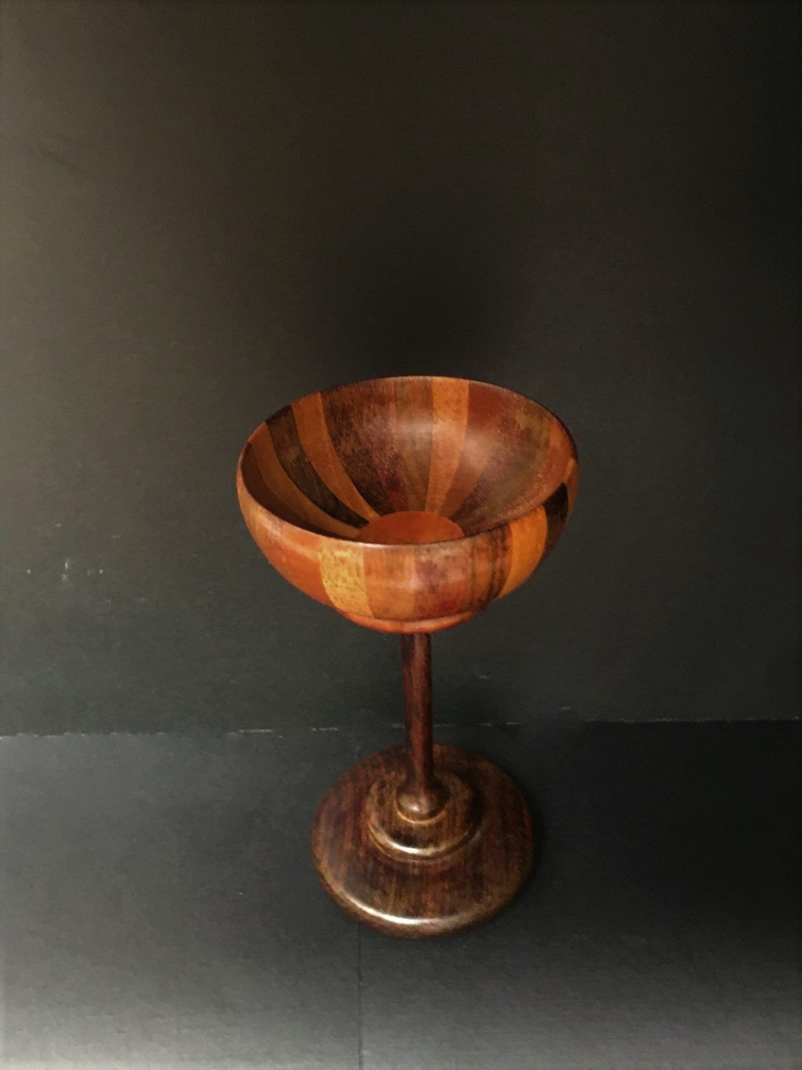 Inlaid Wood Chalice. Beautiful Custom Made One-of-a-kind Piece. Hand ...