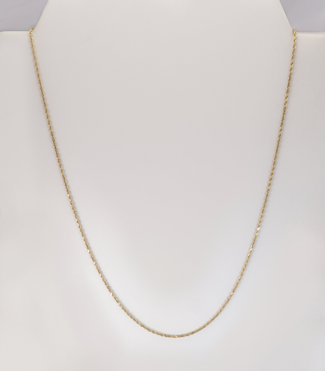 14K Yellow Gold Rope Link Chain 22" Necklace 4.8 Gram MA - Etsy