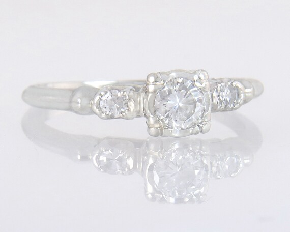 Antique Keepsake Estate .29ct Genuine Diamond 18k Gol… - Gem
