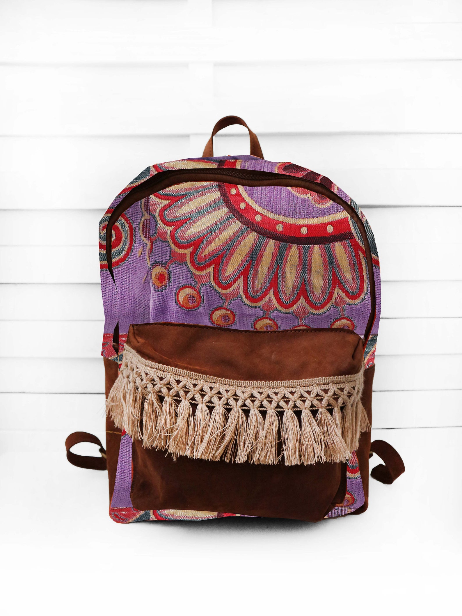 Backpack, Leather Backpack, Handmade Rucksack, Womens Backpack , Boho ...