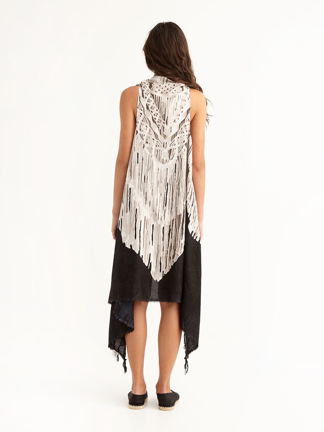 Beach Coverup Pareo Vest MACRAME BLACK - Etsy
