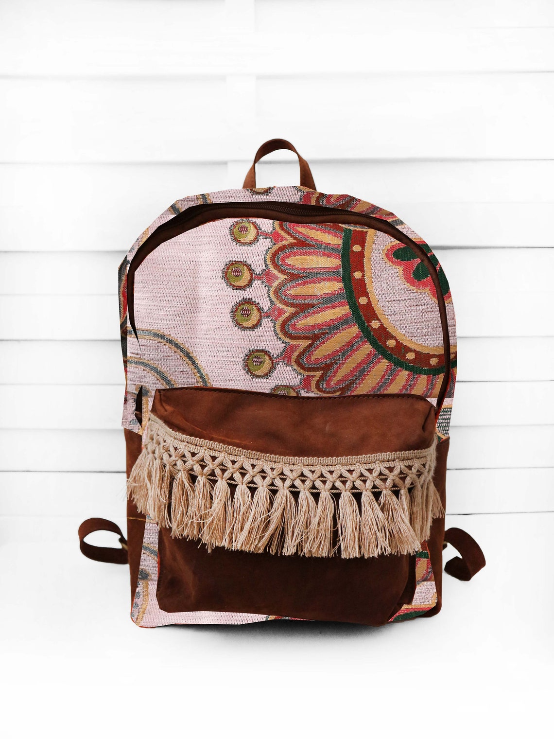 Backpack, Leather Backpack, Handmade Rucksack, Womens Backpack , Boho ...