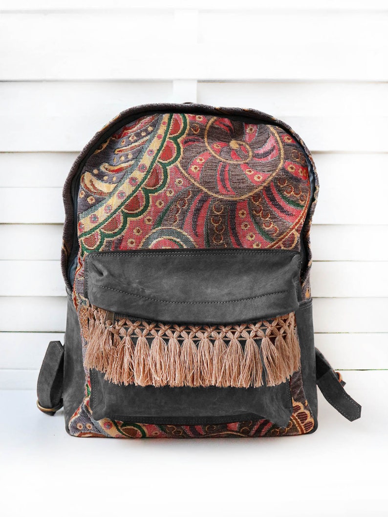 Backpack, Leather Backpack, Handmade Rucksack, Womens Backpack , Boho ...