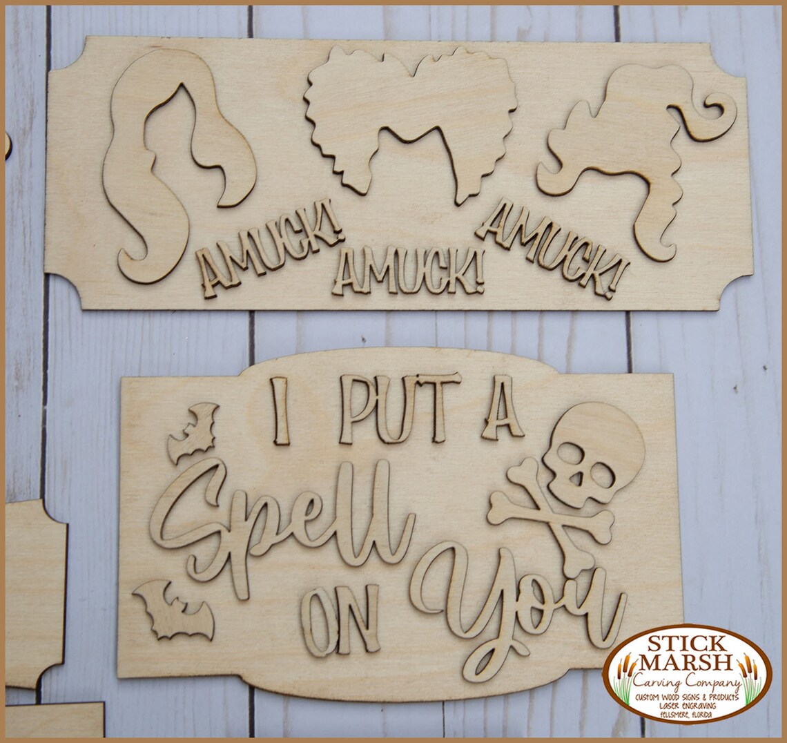 Tiered Tray DIY Kit I Put a SPELL on YOU Halloween Mini - Etsy