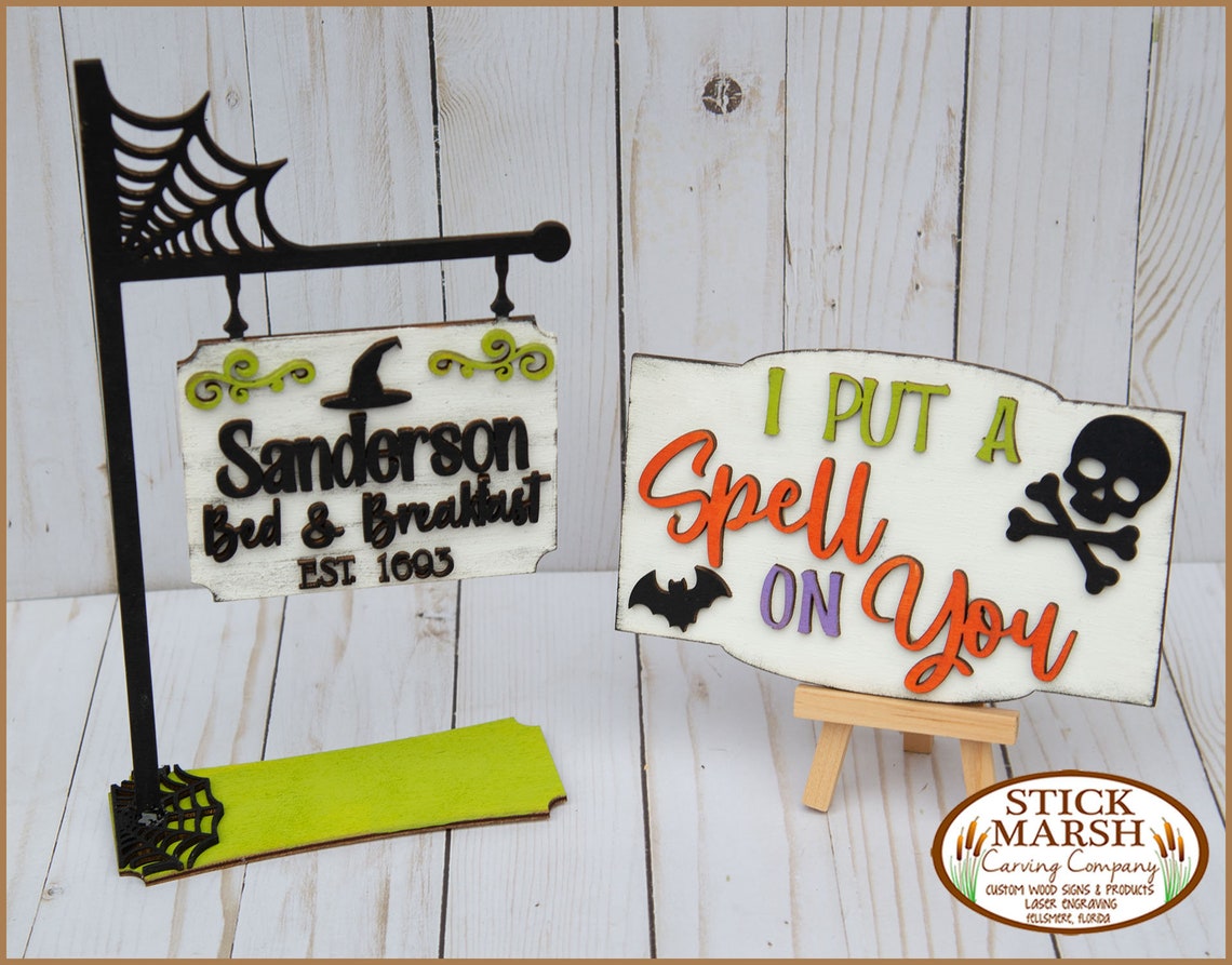 Tiered Tray DIY Kit I Put a SPELL on YOU Halloween Mini - Etsy