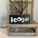 Booyah Wood Sign With Ghost - Handmade Halloween Decor, Cute Fall Shelf ...