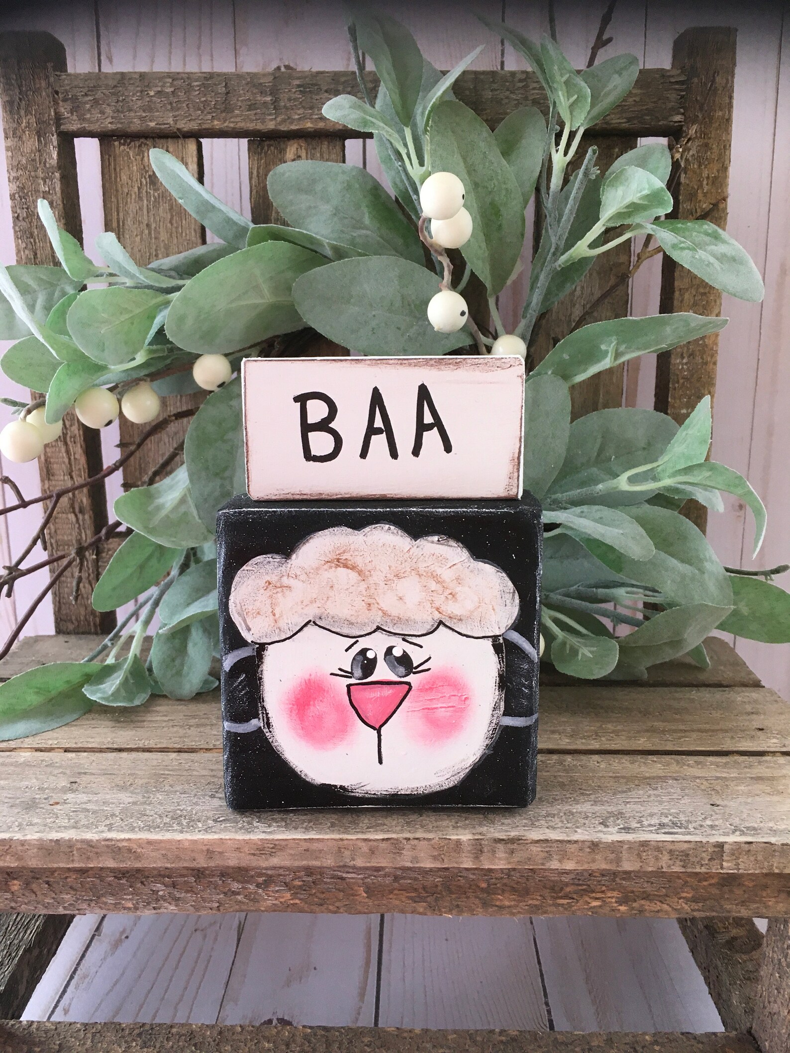 Farm Animals Farm Animal Blocks Cow Pig Lamb Chicken | Etsy