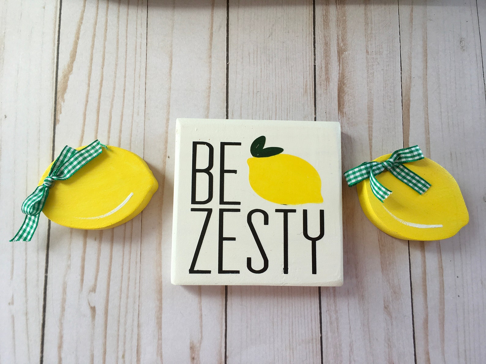 Lemon Sign Be Zesty Sign Lemons Wood Lemon Decor Lemon | Etsy