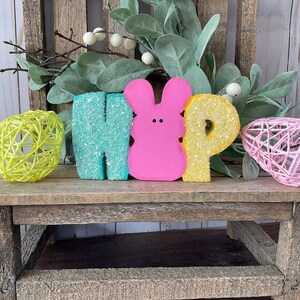 HOP Wood Cutout, HOP, Easter Decor, Easter Peep, Tiered Tray Decor - Etsy