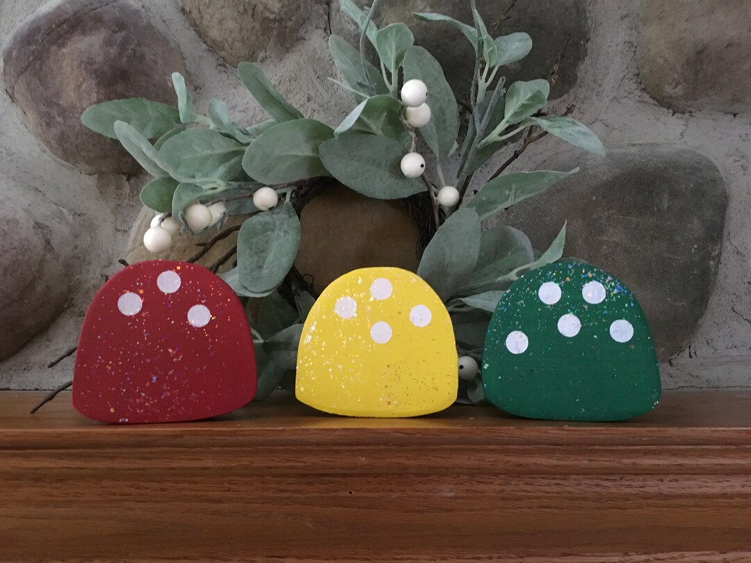 Wood Gumdrops, Gumdrop Decor, Faux Wood Gumdrop, Christmas Decor ...