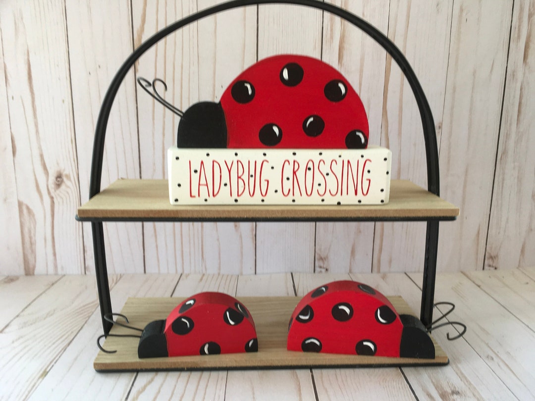Ladybug Decor, Ladybug Block Set, Ladybug Crossing, Ladybugs, Ladybug ...