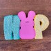 HOP Wood Cutout HOP Easter Decor Easter Peep Tiered Tray - Etsy
