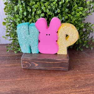 HOP Wood Cutout, HOP, Easter Decor, Easter Peep, Tiered Tray Decor - Etsy