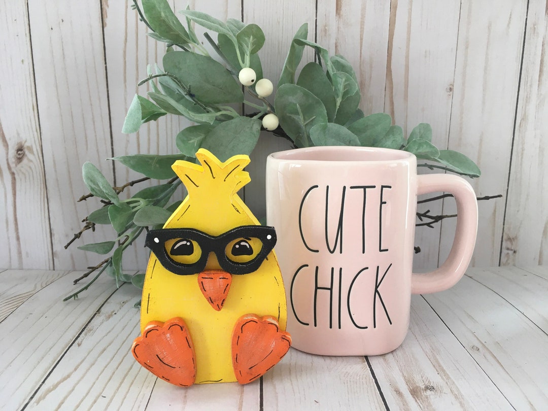 Easter Chick With Glasses, Easter Chick, Easter Decor, Easter Tiered ...