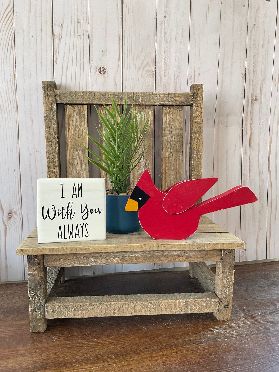 Wood Cardinal Memorial Gift I Am Always With You Always Wood Sign