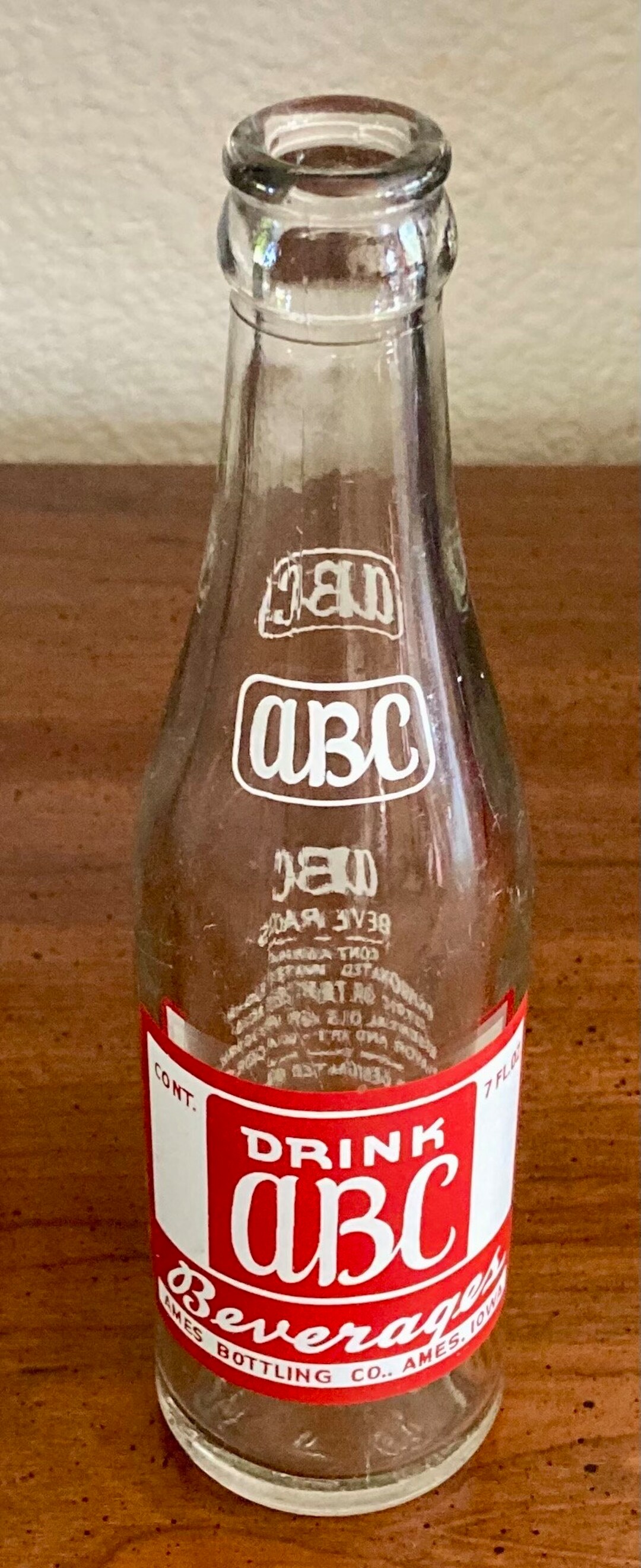 Vintage 1949 7oz. ABC Beverages Bottle - Drink ABC -retired - Etsy