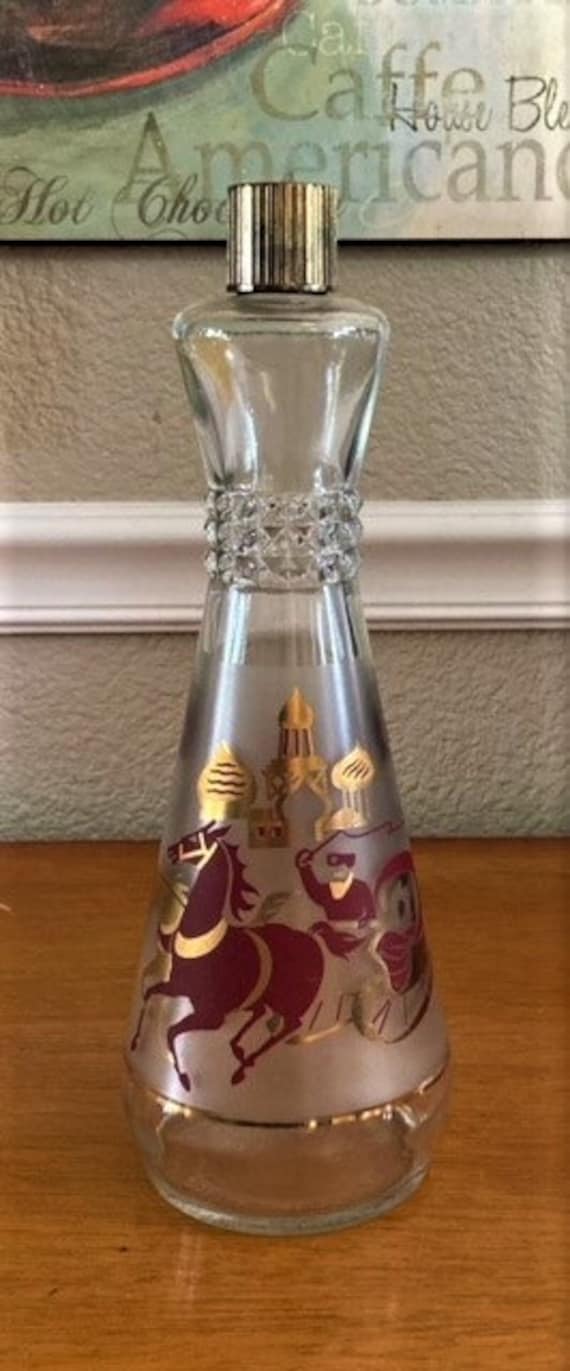 Vintage Arrow Vodka Frosted Glass Decanter Bottle Horse - Etsy