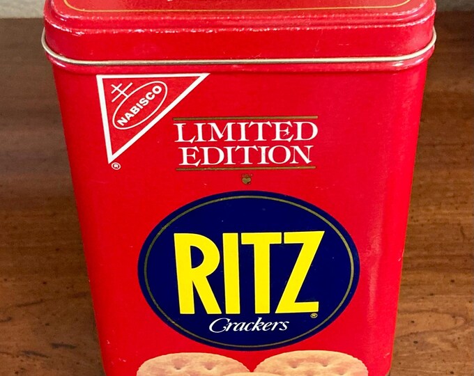 Vintage RITZ Crackers 16oz. Tin - "when You Want a Cracker, You Want a ...