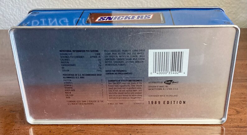 Vintage Snickers Boombox Ghetto Blaster Can/tin - 1989 - Etsy