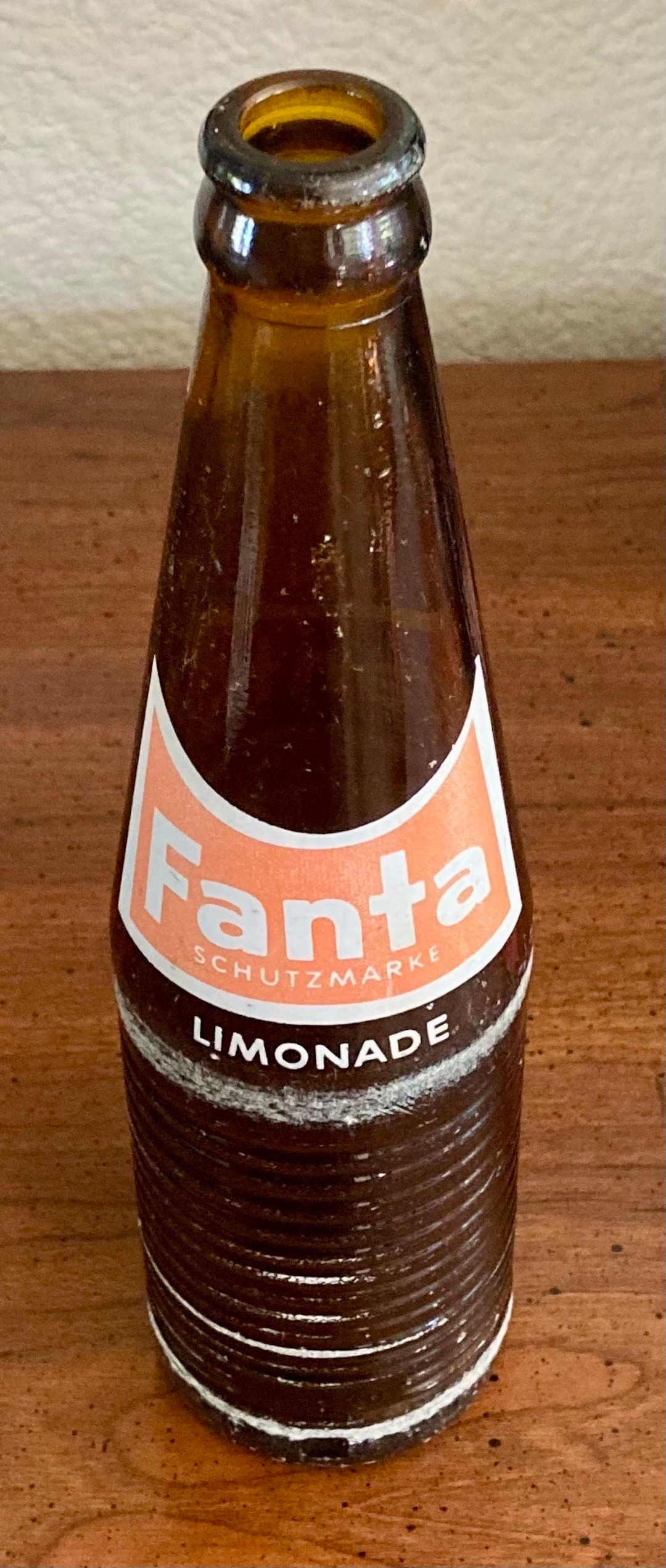 Vintage 1971 .35L Fanta Limonade Amber Glass Bottle - Schutzmarke ...