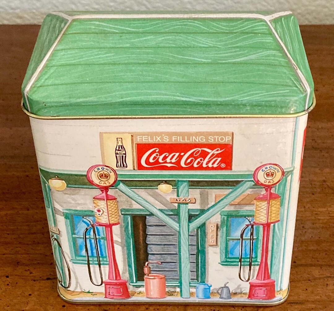 Vintage Coca Cola Bottling Co. Tin - Felix’s Filling Station - Bristol ...