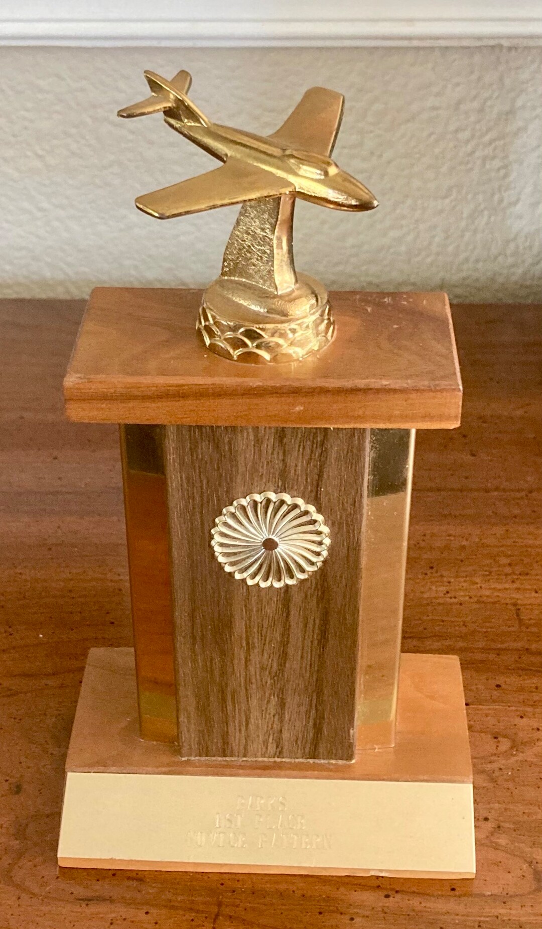 Vintage Barks Novice Pattern Trophy Aviation Trophy/award Jet Airplane ...