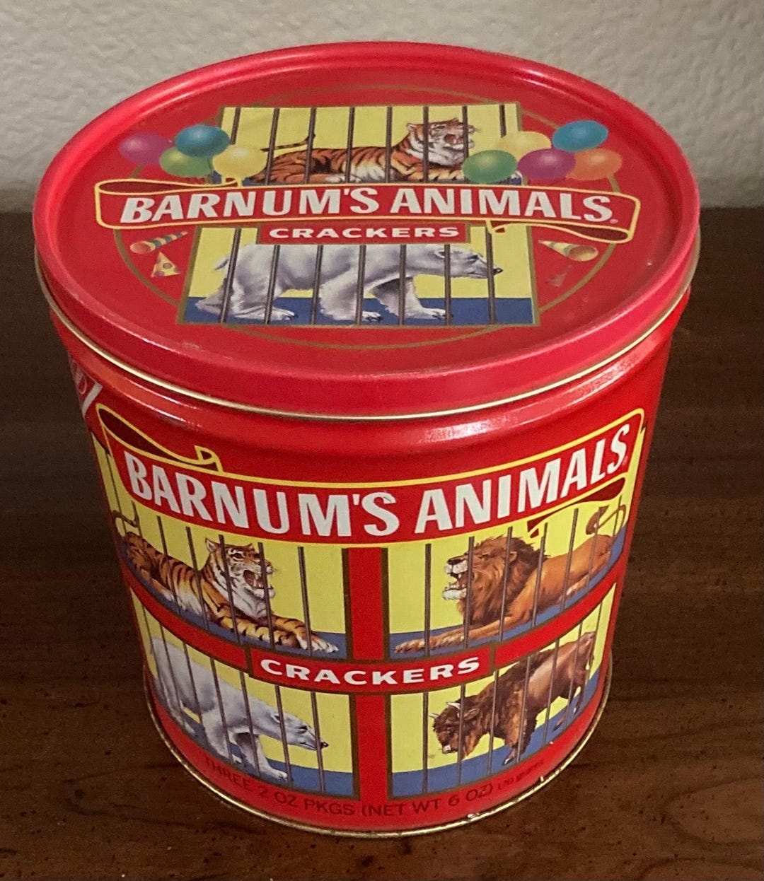 Vintage Barnum's Animals National Biscuit Company Crackers Tin/bucket ...