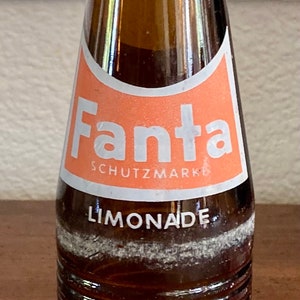 Vintage 1971 .35L Fanta Limonade Amber Glass Bottle - Schutzmarke ...
