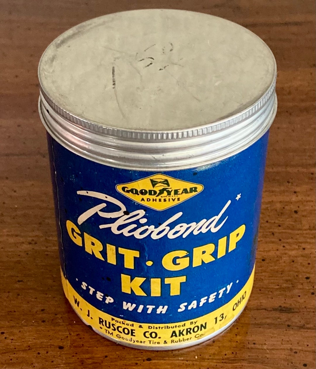 Vintage Goodyear Pliobond Grit and Grip Kit Tin - Etsy