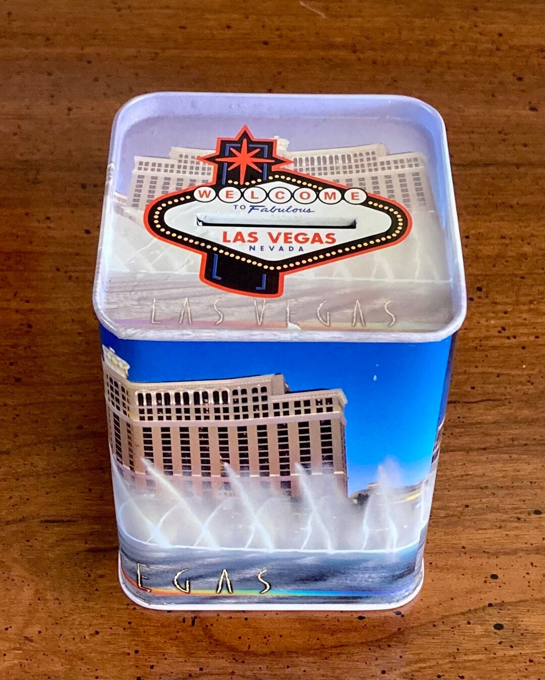 Vintage Las Vegas Metal Coin Bank Retired 1980s - Etsy