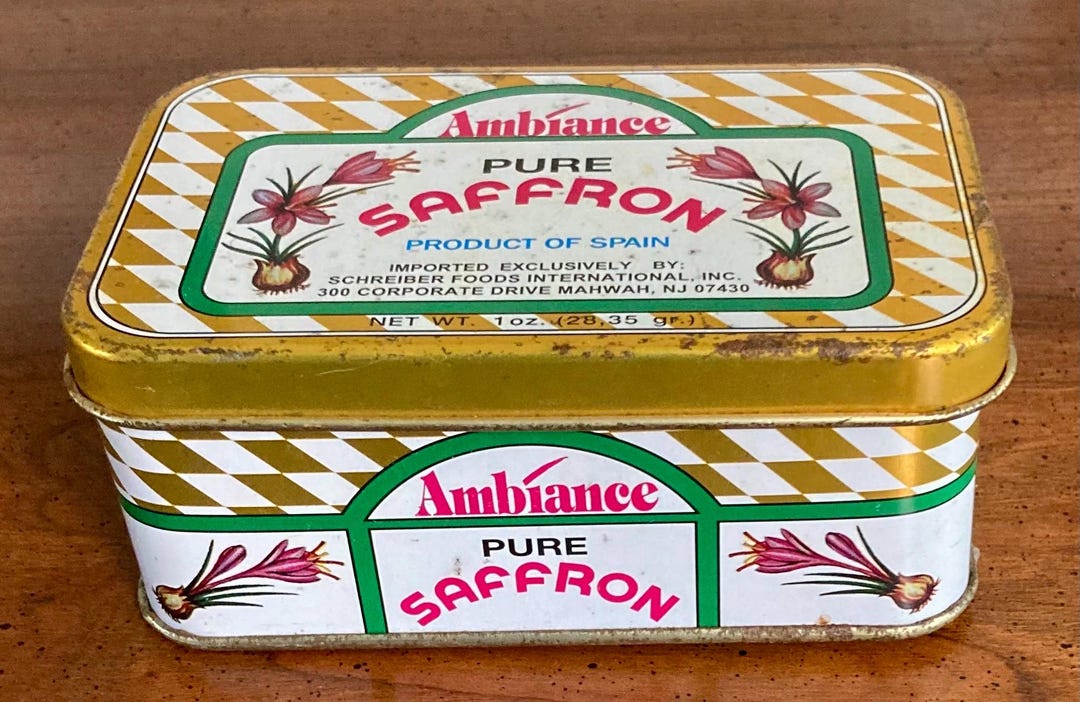 Vintage Ambiance Pure Saffron 1oz. Tin - Retired - Product of Spain ...
