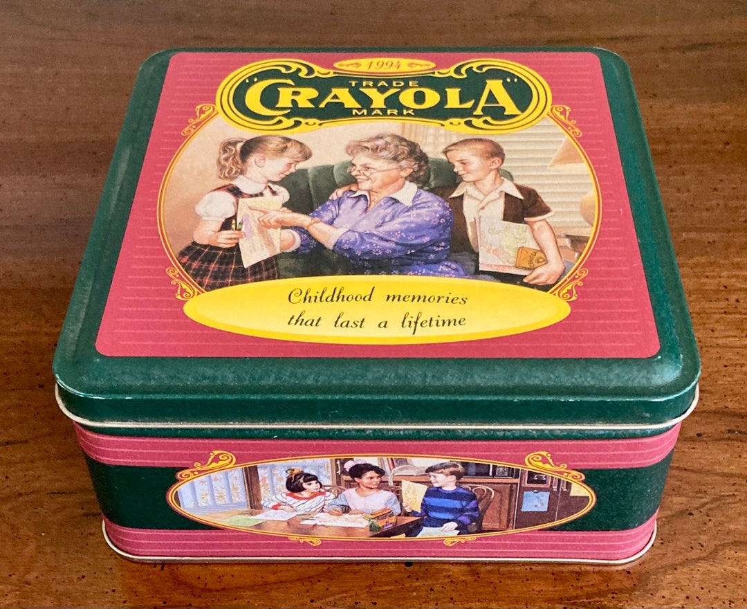 Vintage Crayola Crayons Tin - 1994 - Binney & Smith Inc. - Childhood ...