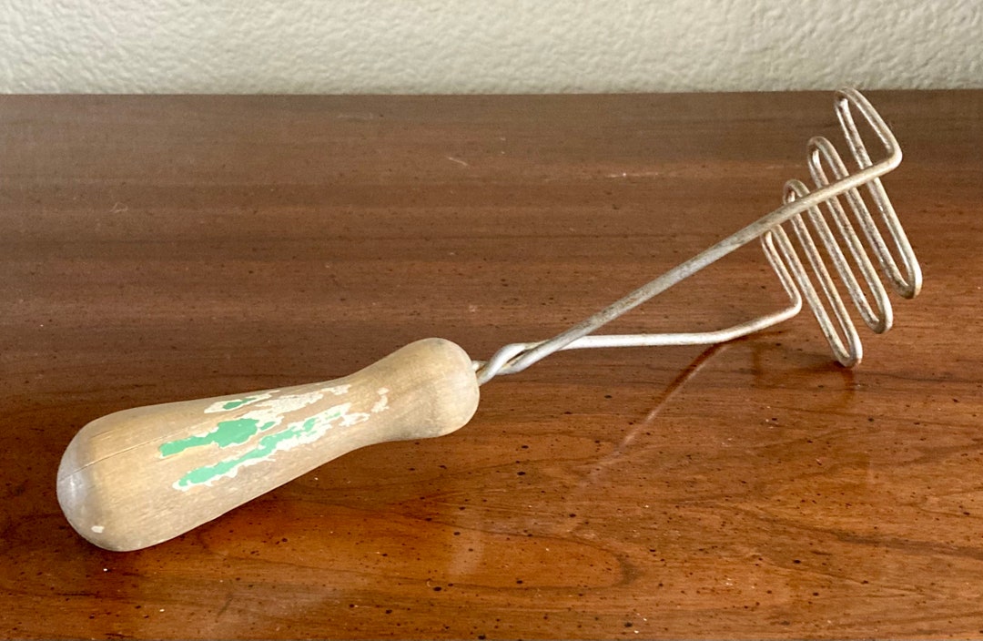 Vintage Wire and Wood Hand Potato Masher - 1940's - Etsy