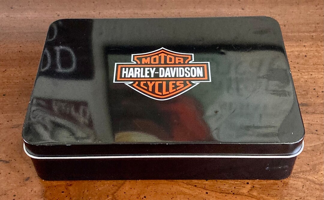 Vintage Harley-davidson Motor Cycles Tin 1990s - Etsy