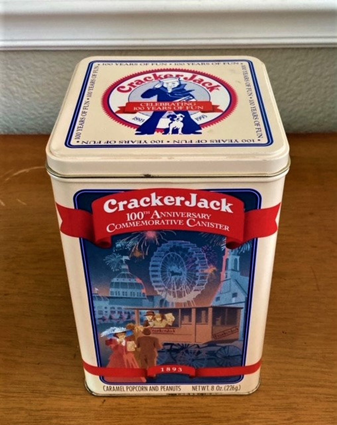 Vintage Cracker Jack Tin/can/canister - Limited Edition - 100th ...