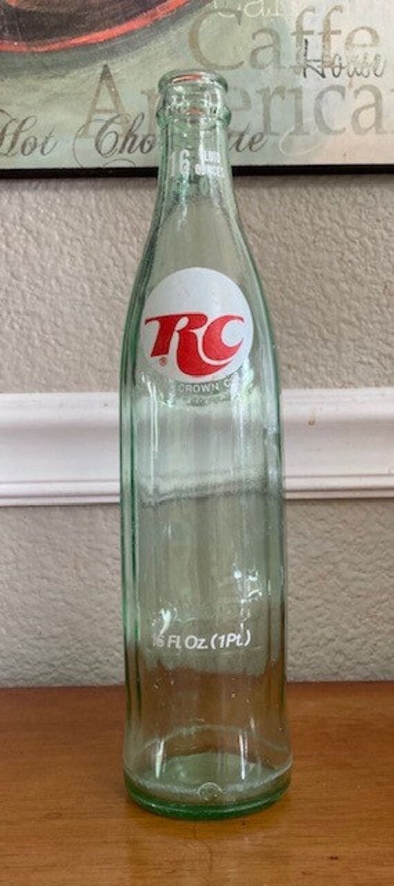 Vintage RC Royal Crown Cola Fluted Glass 16oz. Soda Pop Bottle - Etsy