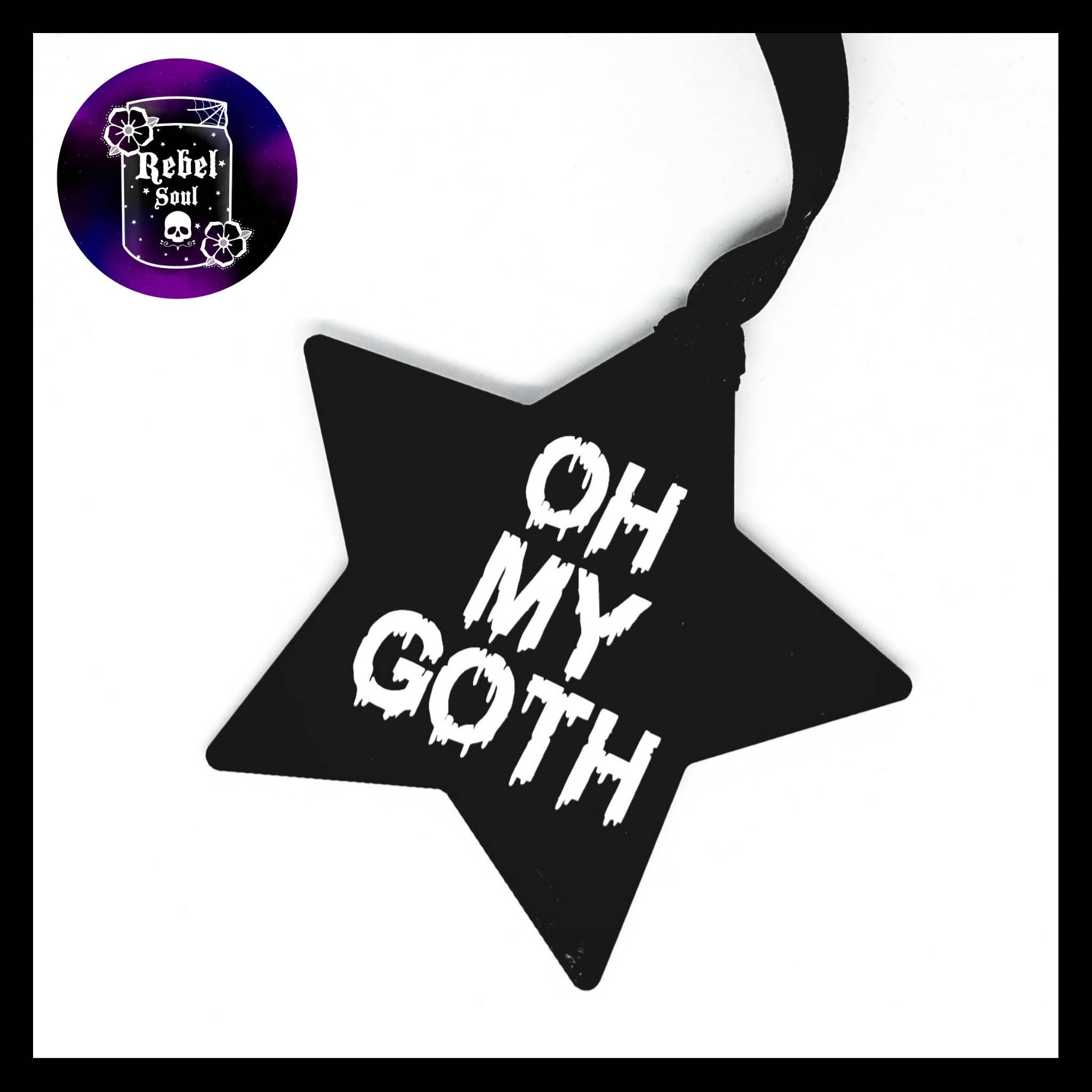 Oh My Goth Black Star Hanging Decoration Gothic Hanging - Etsy UK