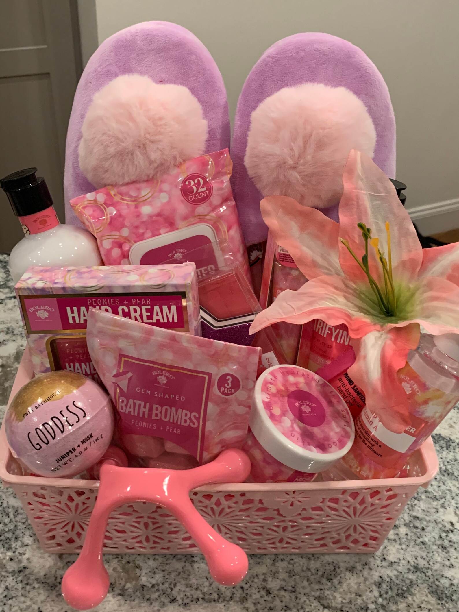 Pink Spa Gift Basket - Etsy