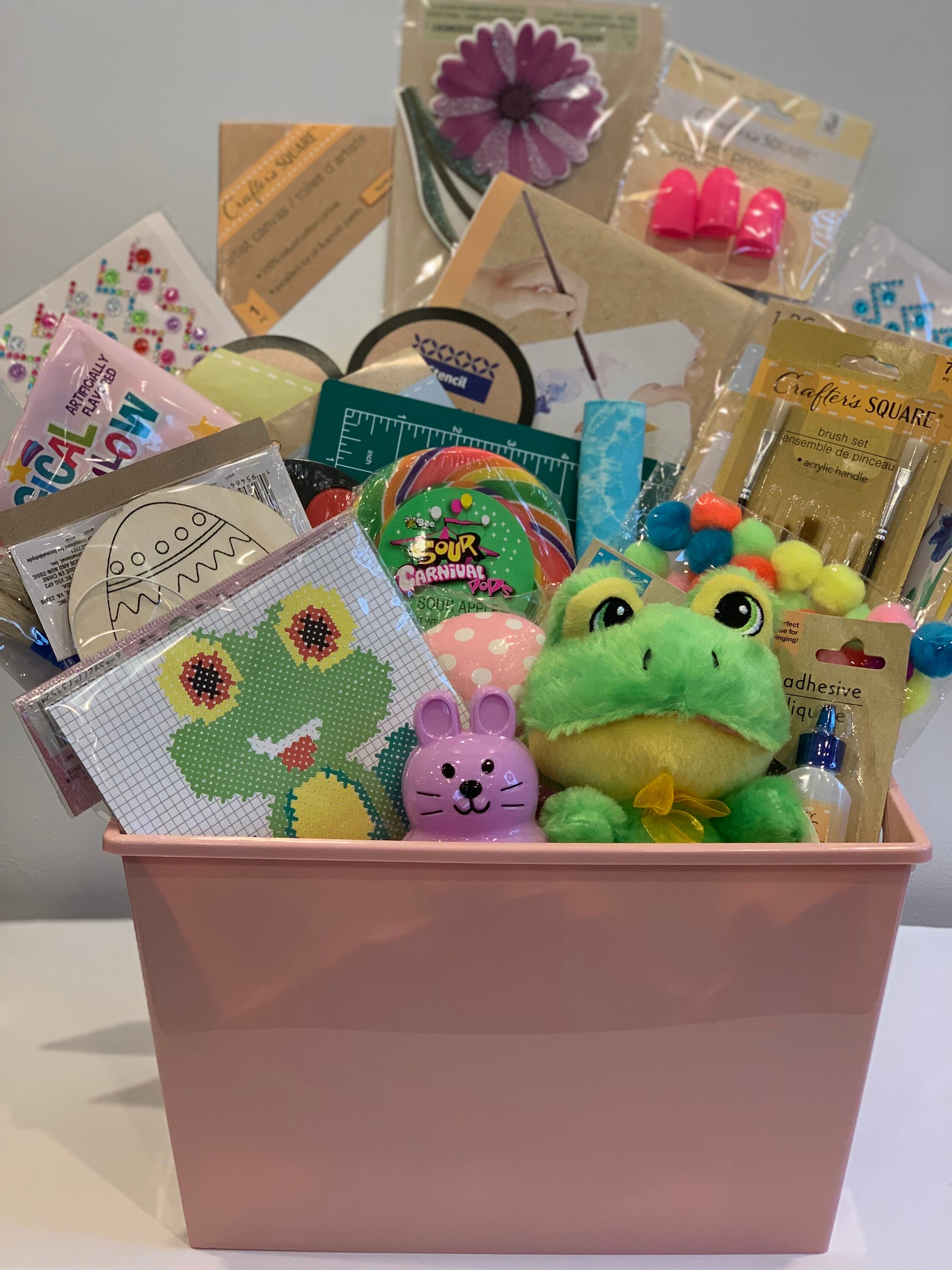 Pre-filled Arts and Craft Gift Basket - Etsy