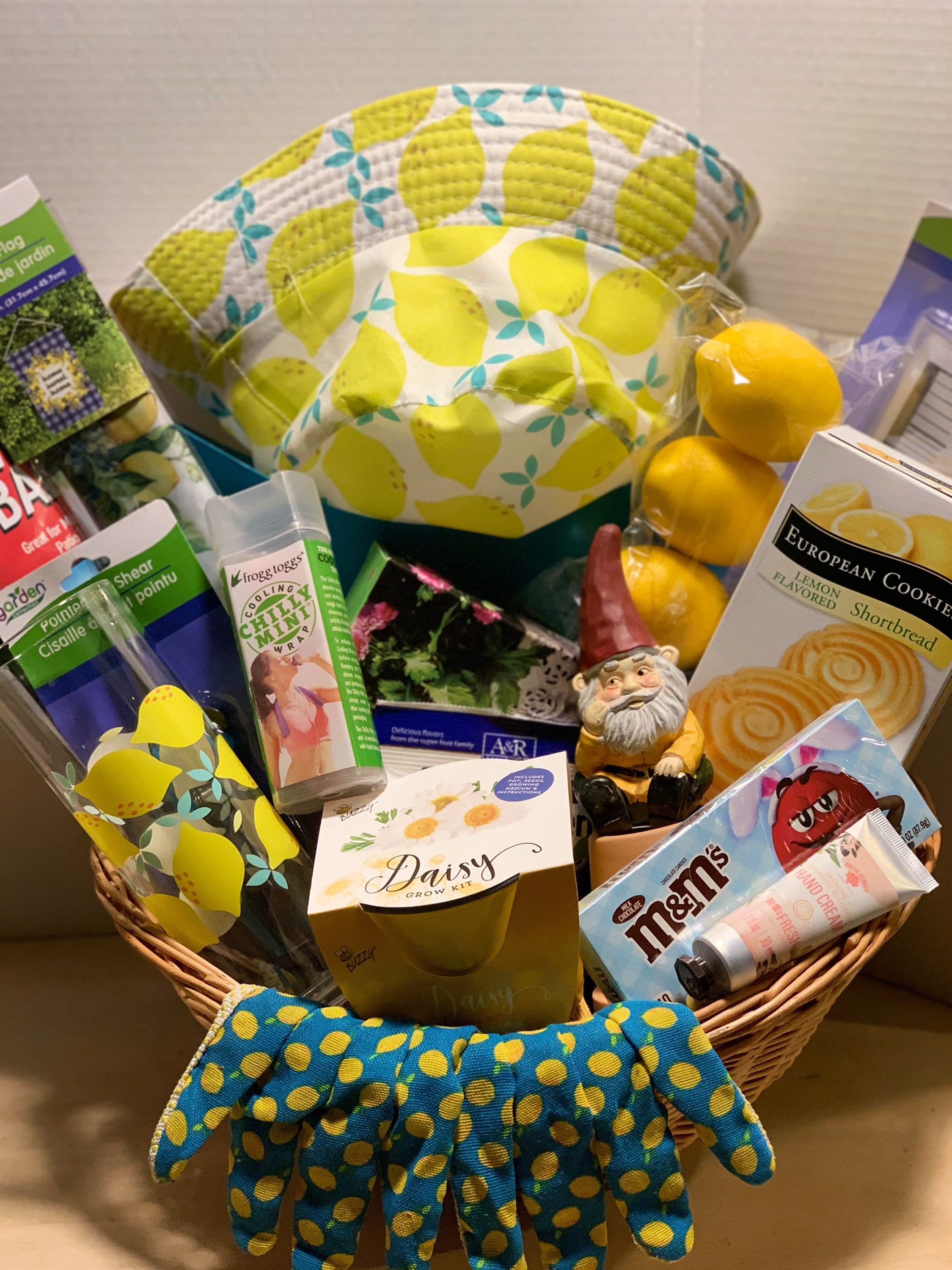 Lemon Themed Gardening Gift Basket - Etsy