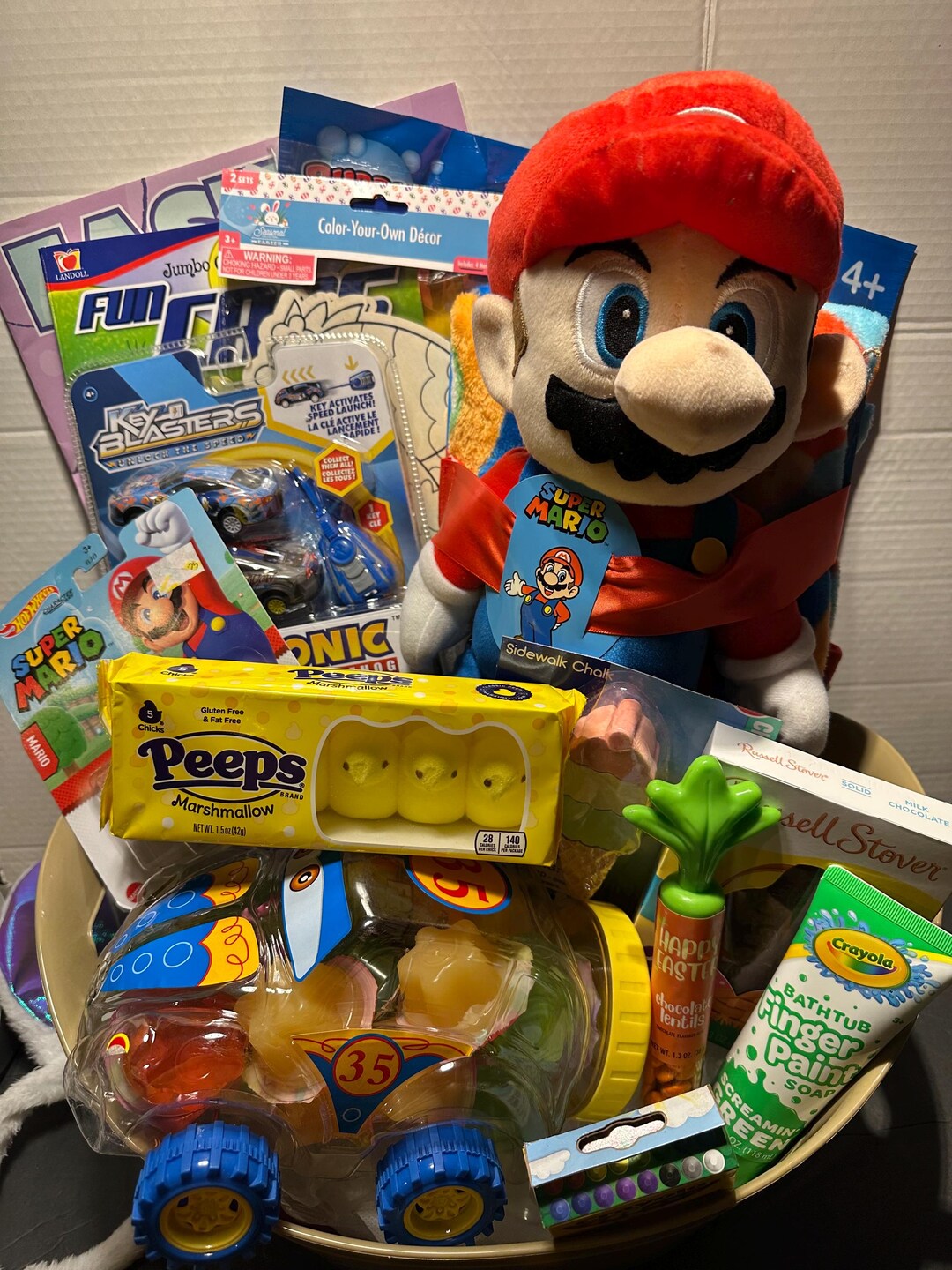 Super Mario Sonic Pre-filled Gift Basket - Etsy