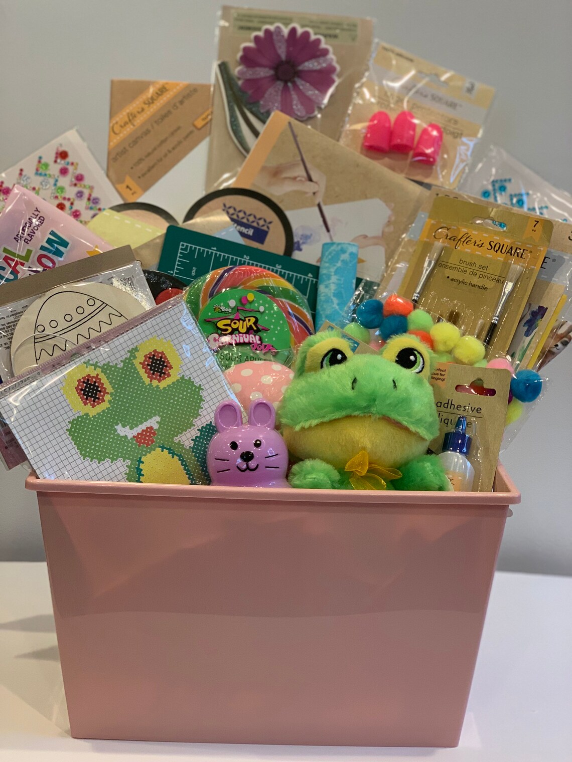 Pre-filled Arts and Craft Gift Basket - Etsy