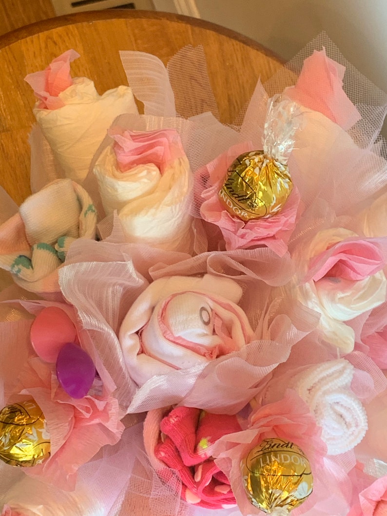 Baby Girl Diaper Bouquet - Etsy