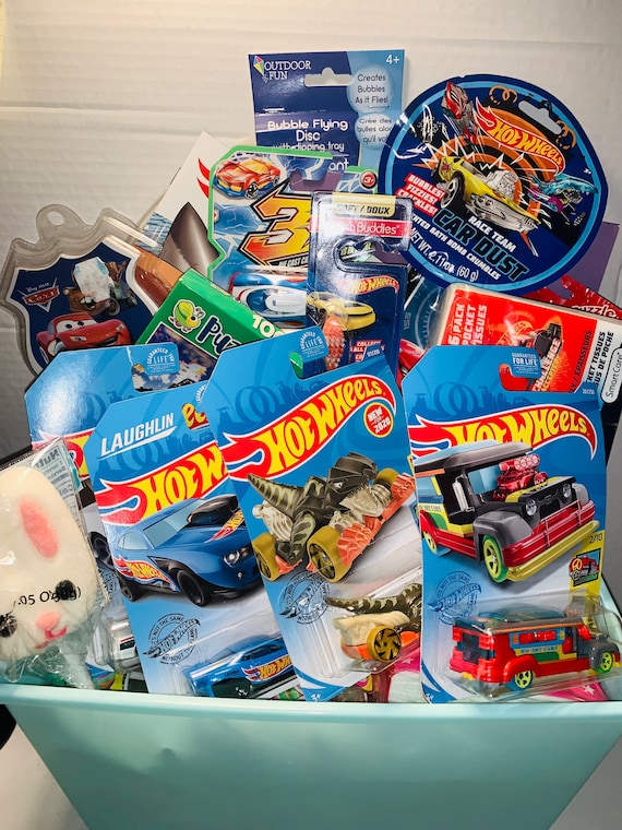 Hot Wheels Pre-filled Gift Basket | Etsy