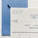 The Bristol Suite. Letterpress Wedding Invitation. Dusty Blue, Flower ...
